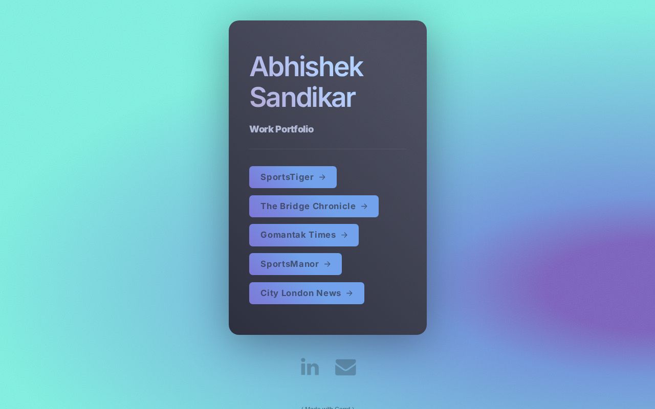 Abhishek's Work Portfolio